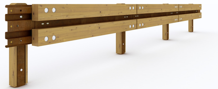 H2BL-01 - Timber Crash Rated Barrier | Urban Fencing