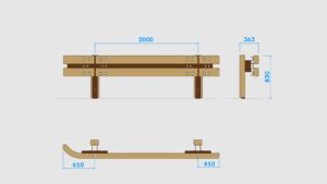 H2BL-01 - Timber Crash Rated Barrier | Urban Fencing