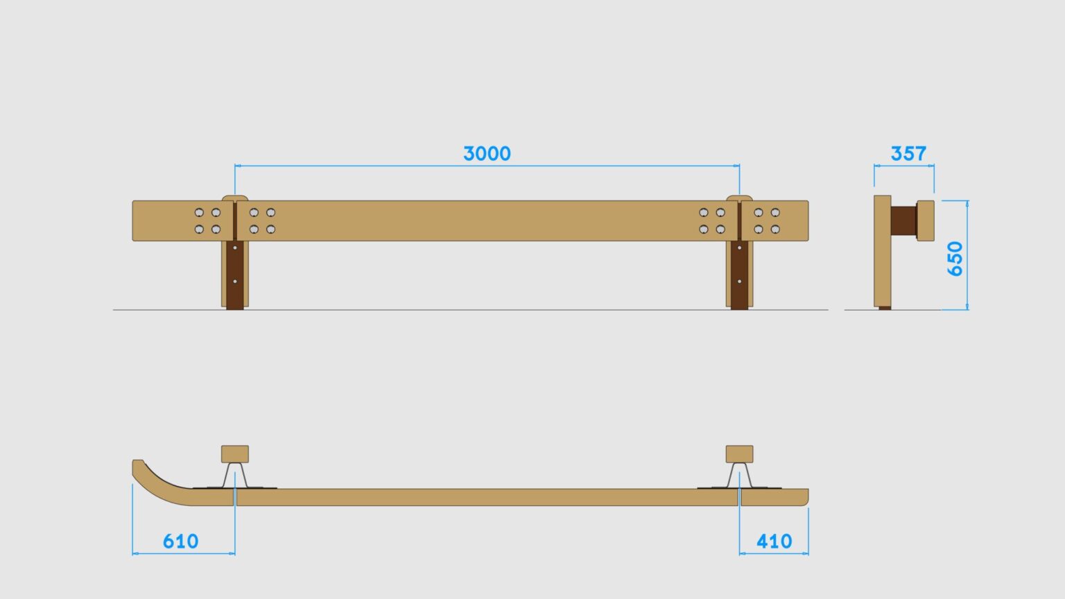 N2BL-01 Timber Crash Rated Barrier | Urban Fencing