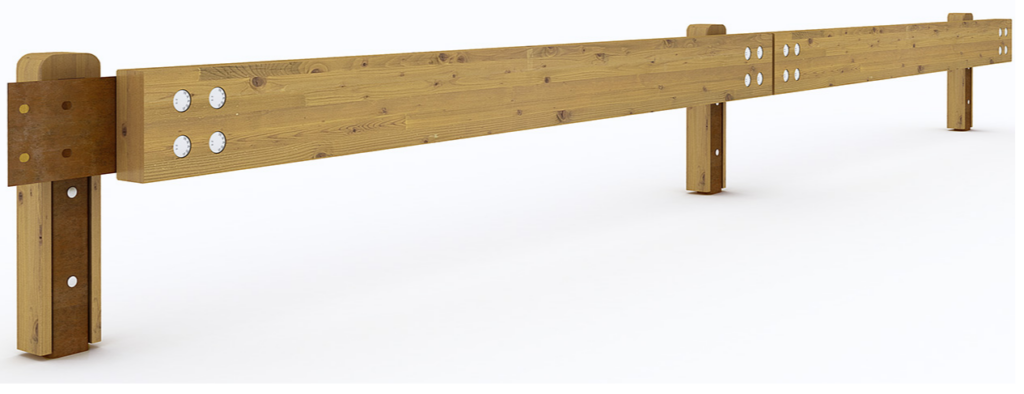 N2BL-01 Timber Crash Rated Barrier | Urban Fencing