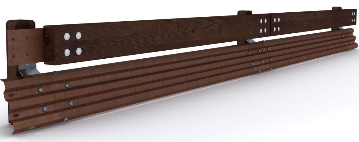 N2BL-01 Timber Crash Rated Barrier With RiderPro-MRS-03