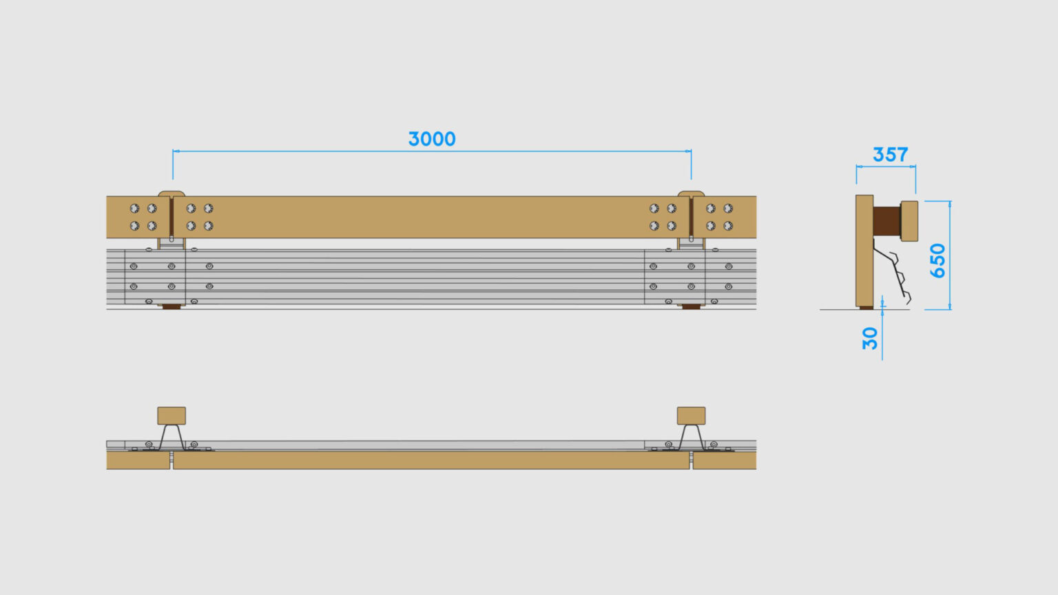 N2BL-01 Timber Crash Rated Barrier With RiderPro-MRS-03