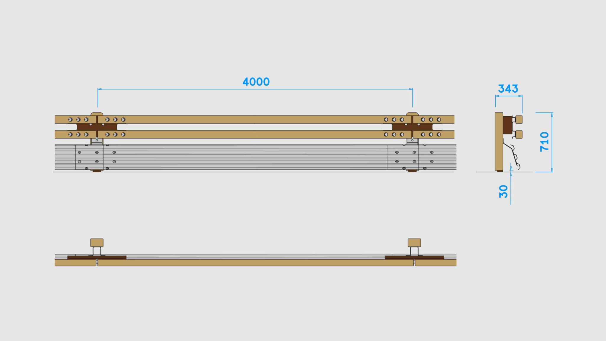 N2BL-02 Timber Crash Rated Barrier With RiderPro-MRS-04